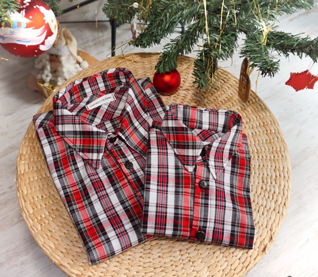 Camasi Tata Fiu Carouri Rosii Craciun | Andresdesign